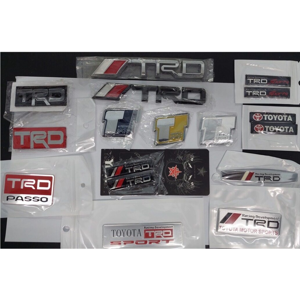 Toyota Trd Side Fender Front Rear Oem Emblem Logo | Shopee Singapore