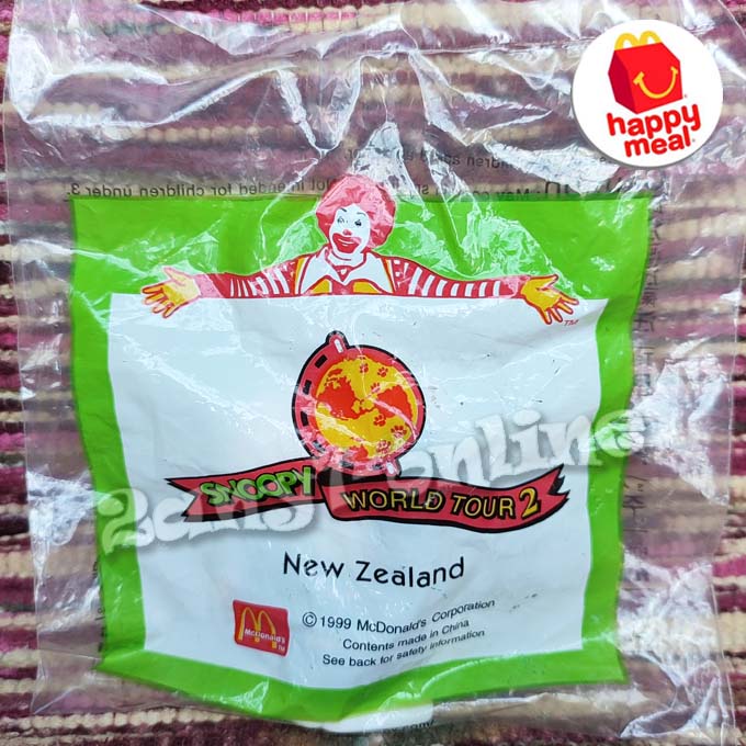 1999 Mcdo Snoopy World Tour - NEW ZEALAND (Sealed) | Shopee Singapore