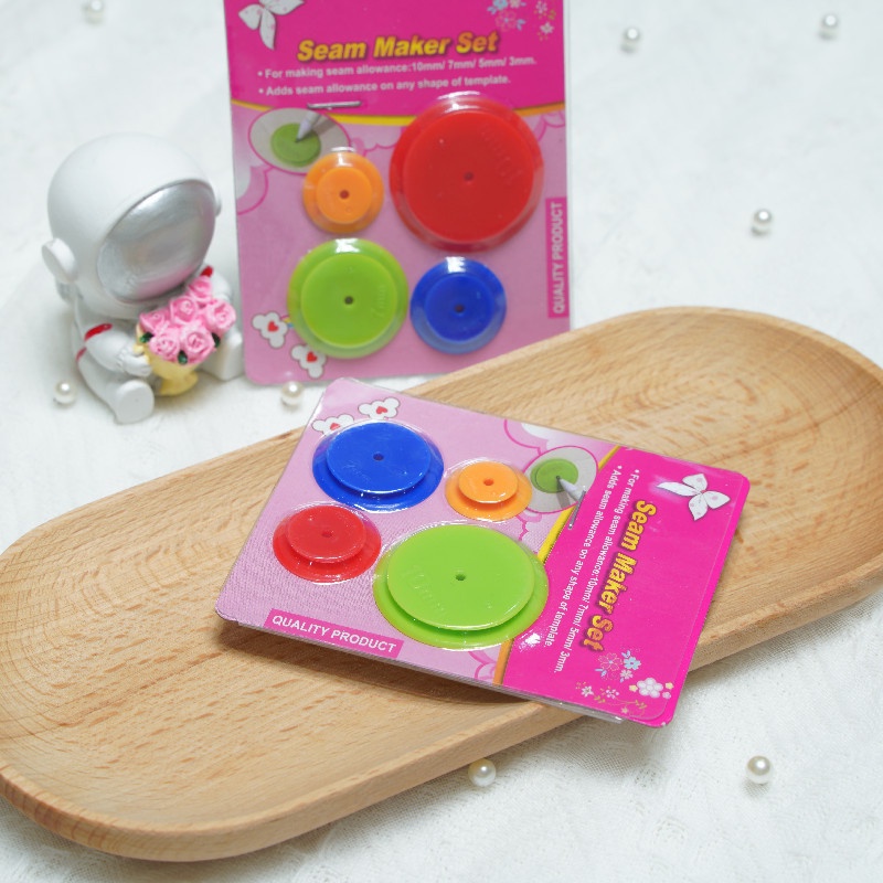 4Pcs Mixed Color DIY Patchwork Scan Wheel Tailor Scanning Line Ring ...