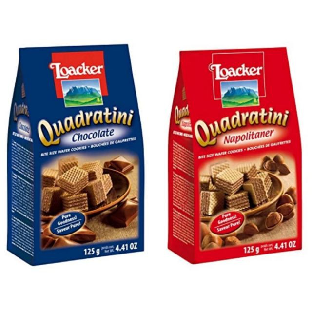 Loacker Quadratini 125g - Bite Size Wafer Cookies | Shopee Singapore
