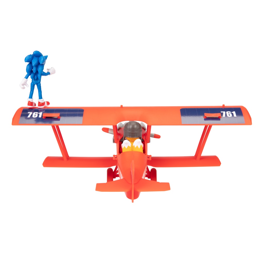 Sonic 2 the Hedgehog The Movie Tornado Biplane Playset, Includes Sonic ...