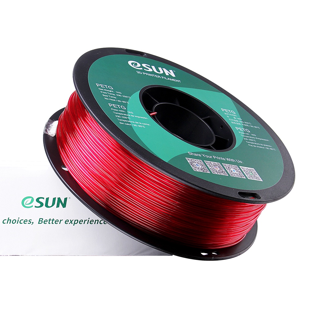 eSun PETG 1.75mm 1KG 3D Printer Filament Printing Material FDM ...