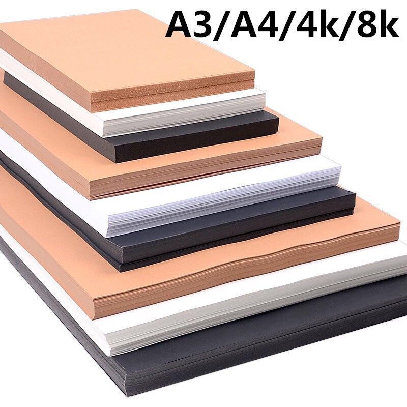 4k/8k/a3/a4 Cardboard Black White Kraft Cardboard Handmade Cardboard Drawing Art Cardboard ...