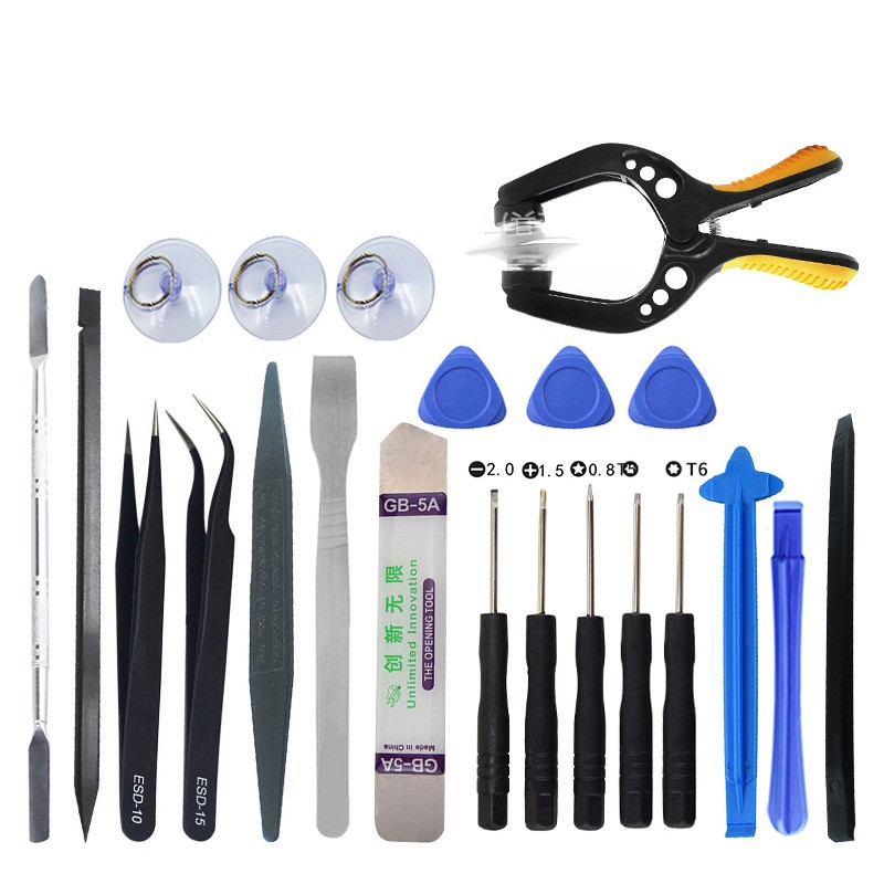 22pcs mobile phone repair and disassembling tools tablet maintenance ...