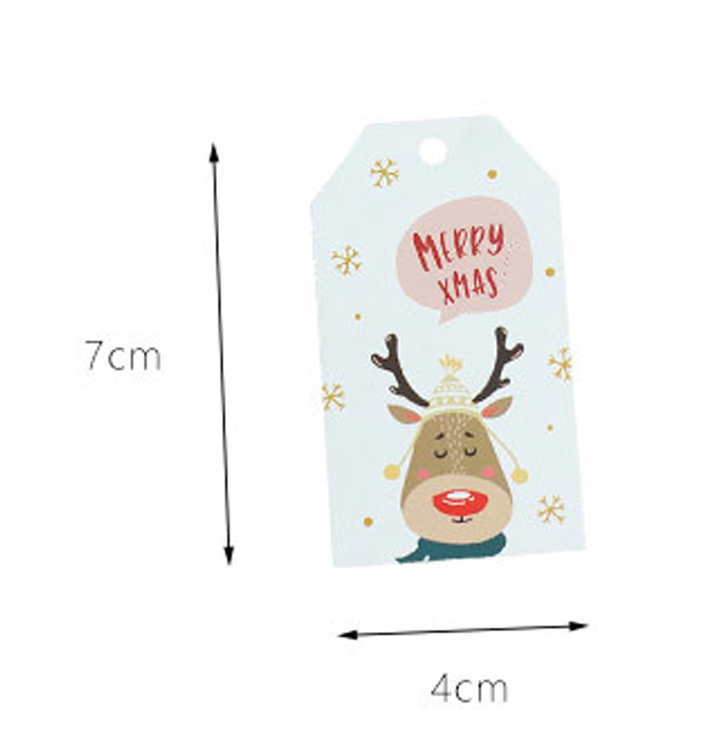 Christmas mini card 20pcs / Greeting Cards santa Card Label Tags tag ...