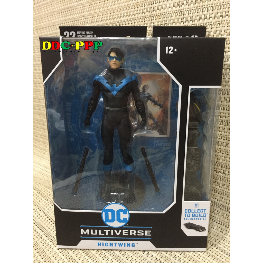 McFarlane Toys Nightwing Action Figure with Build a Batmobile Part ...