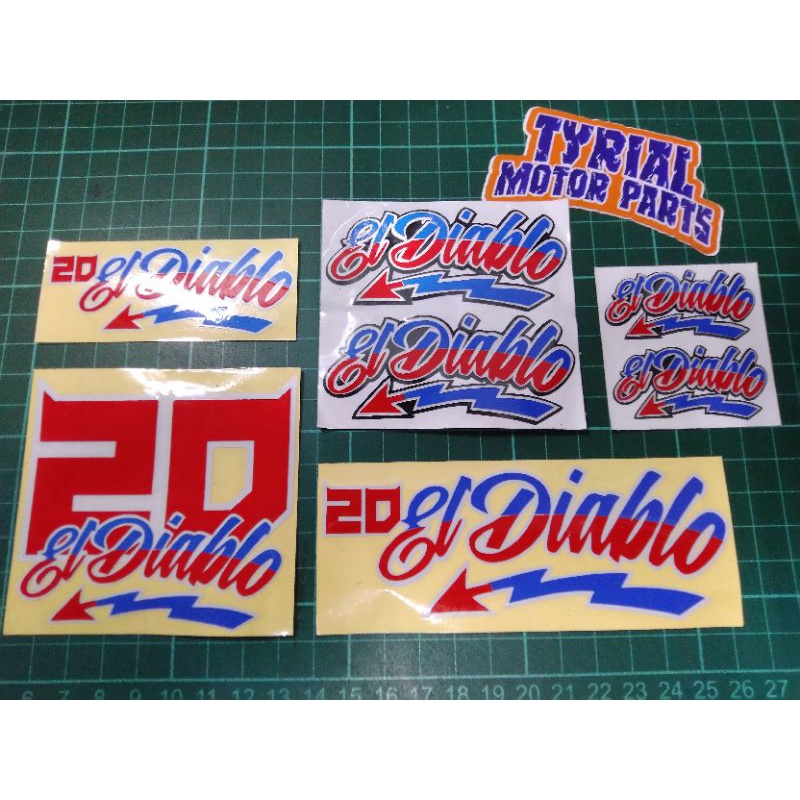 STICKERS EL DIABLO FABIO QUARTARARO MONSTER ENERGY YAMAHA MOTOGP ...