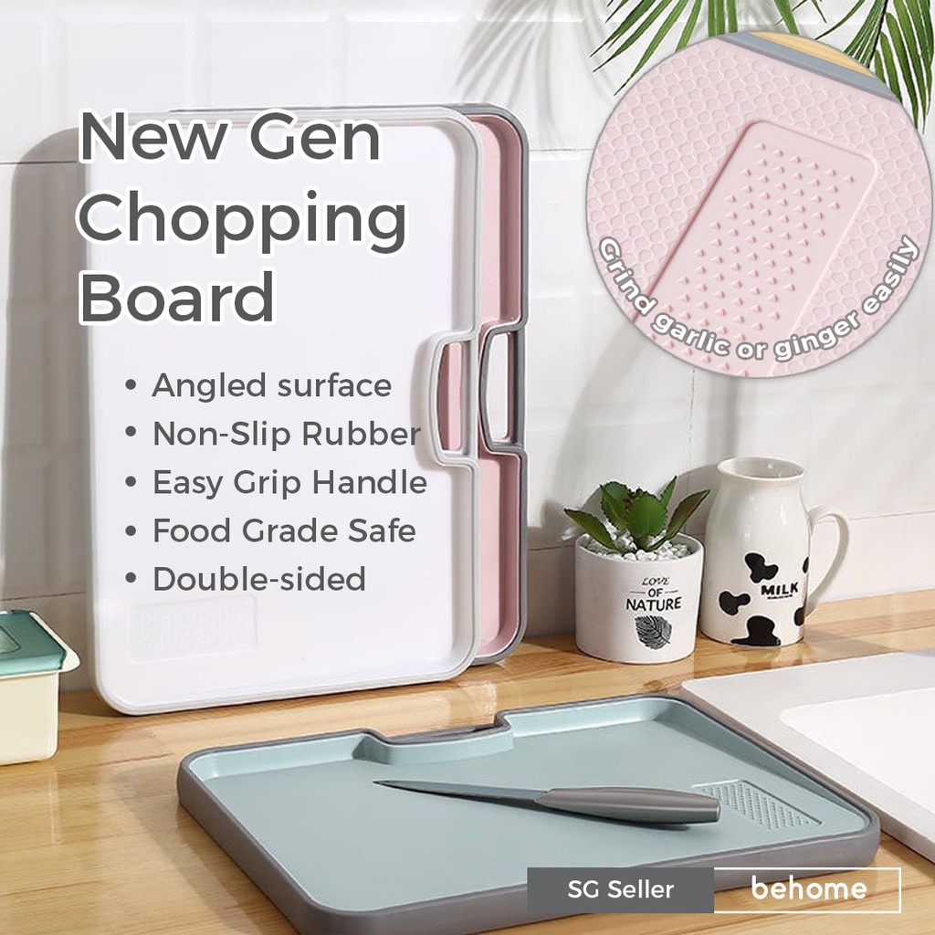 [behome] Chopping Board New Generation Functional Grater 2-in-1 Double ...