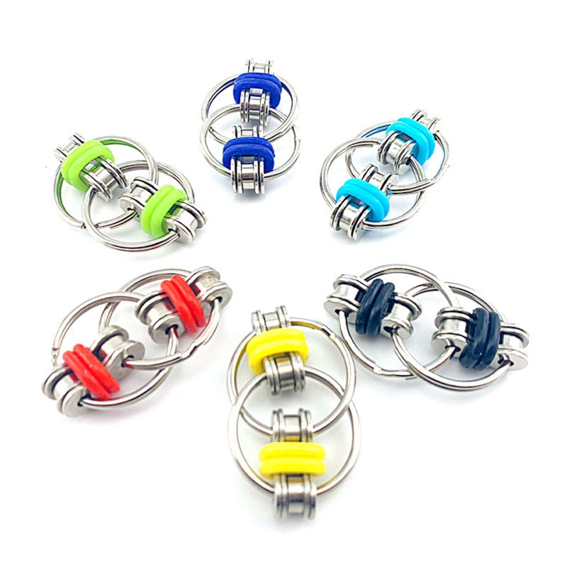 New Metal Puzzle Chain Fidget Toy Chain Fidget Toy Stress Relief ADHD ...