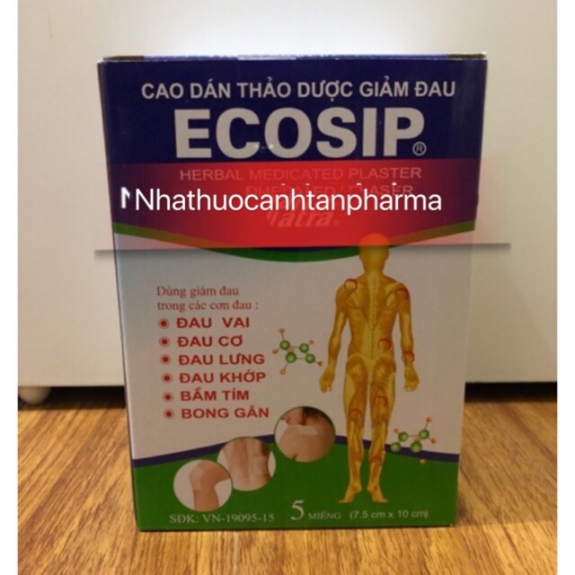 Ecosip hot herbal paste (box of 20 packs * 5 pieces) | Shopee Singapore