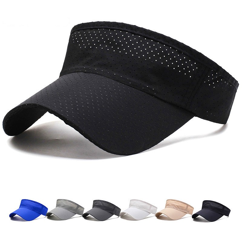 Women Men Wide Brim UV Protection Breathable Visor Sun Hat With ...