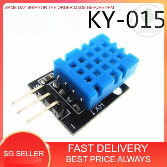 (Local Stock) KY-015 Single Bus DHT11 Digital Temperature and Humidity ...