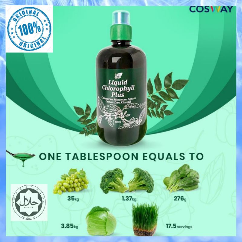 Cosway Nn Liquid Chlorophyll Plus 叶绿素 (500ml) 34179 | Shopee Singapore