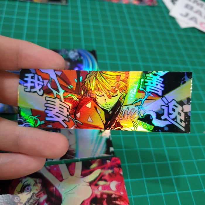 Slap Anime Sticker - S0067 - Small - Demon Slayer - Zenitsu Agatsuma ...