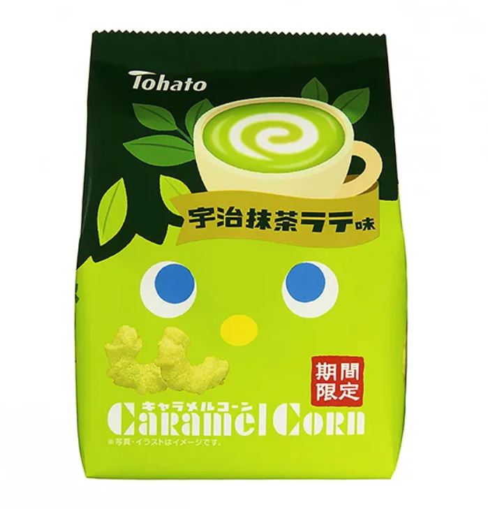 Tohato Caramel Corn Uji Matcha Latte Flavor 68g [Japanese] | Shopee ...