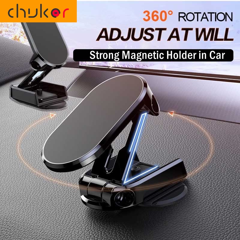 Strong Magnetic Car Phone Holder Mount Rotatable Smartphone Stand ...
