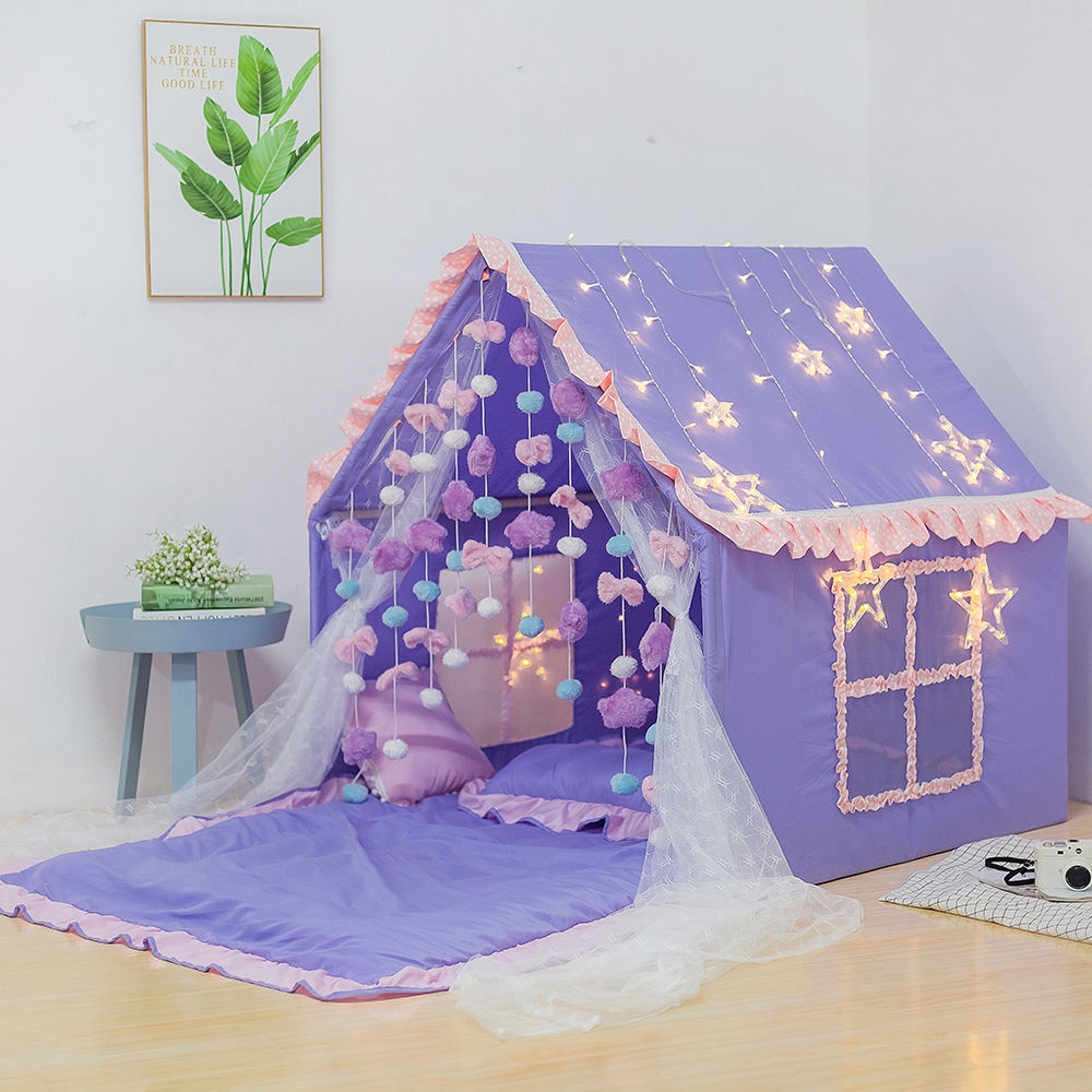 Kids play Tent Children Castle Hut designChildren's Solid Wood Tent ...
