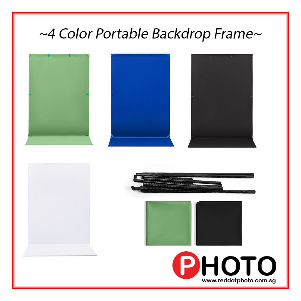 Lumia Portable Backdrop Kit with multiple backdrop screens for Live ...