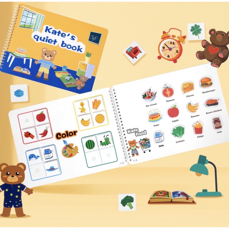 [SG English] Kate’s Brown Bear Busy Book Quite Book Montessori Activity ...