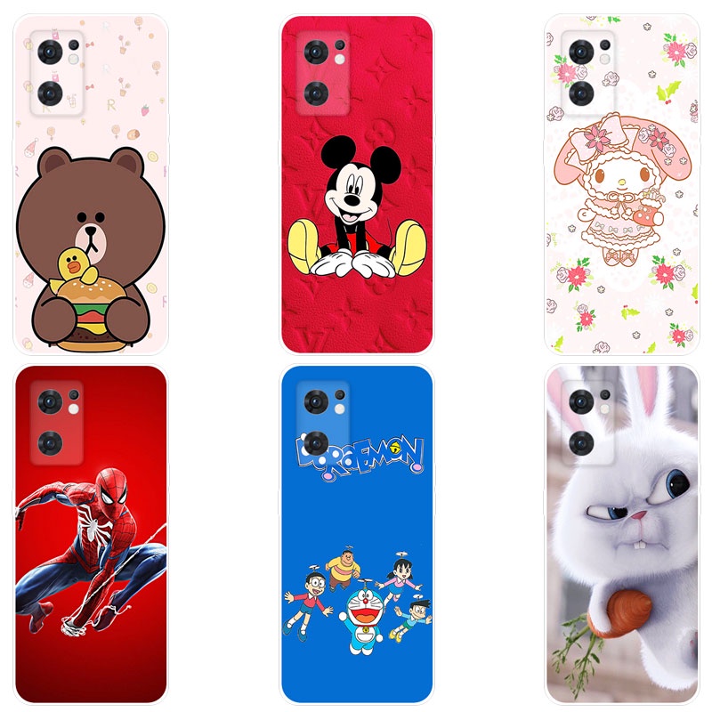 OPPO Reno 7 Pro 5G Casing Silicone TPU Soft Cartoon Back Cover OPPO ...