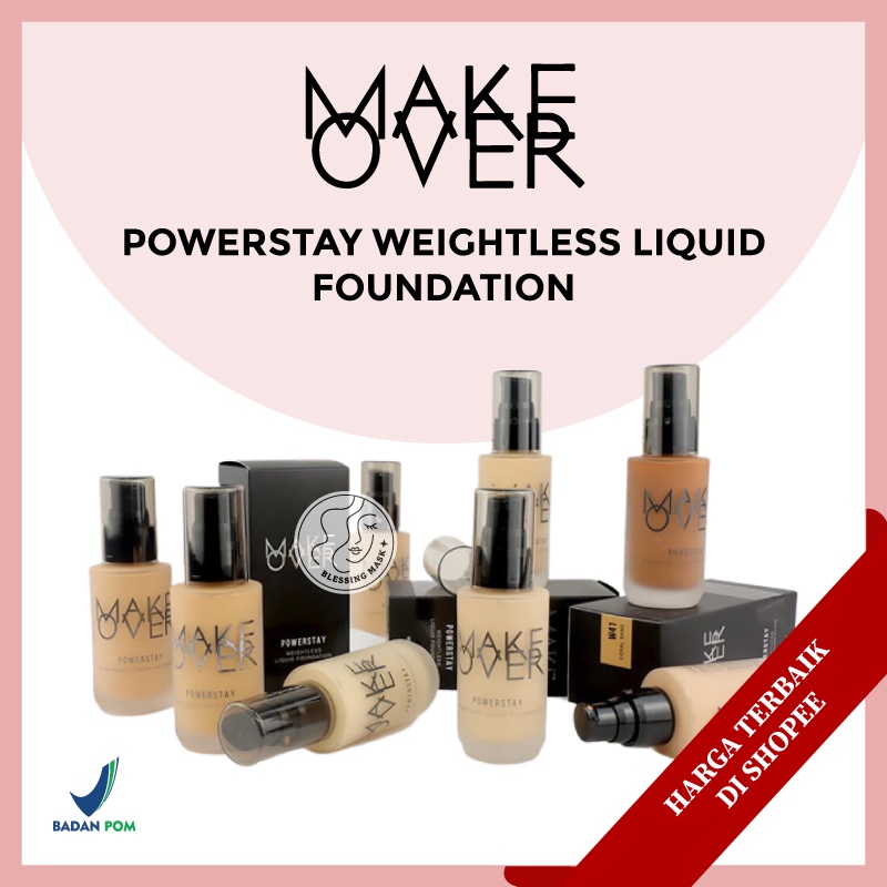 Make OVER Powerstay Weightless Liquid Foundation 33mL - Matte ...