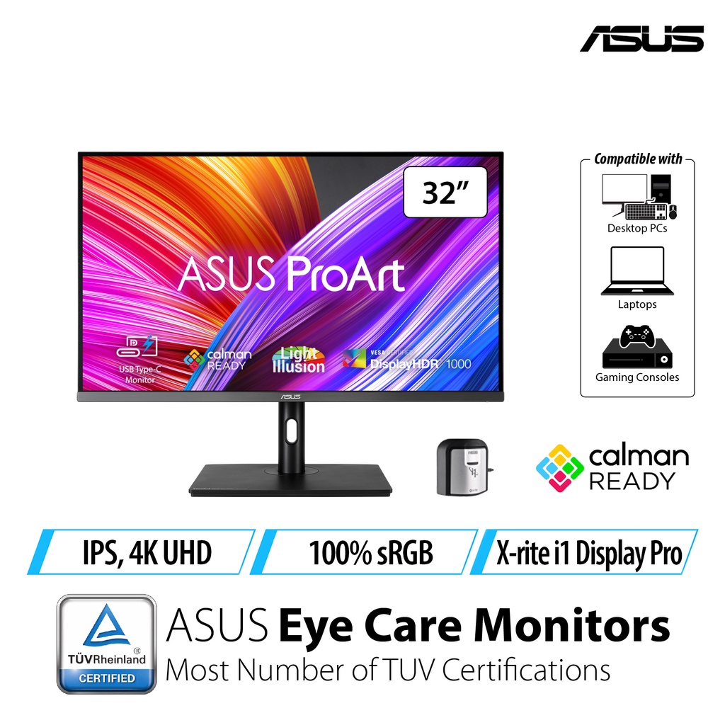 ASUS ProArt Display PA32UCR-K Professional Monitor – 32", IPS, 4K UHD ...