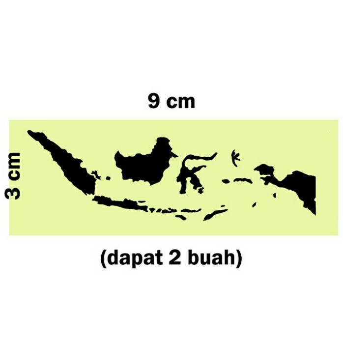 Cutting Sticker Indonesian Map Of Nkri Car Stickers cunting Stickers ...