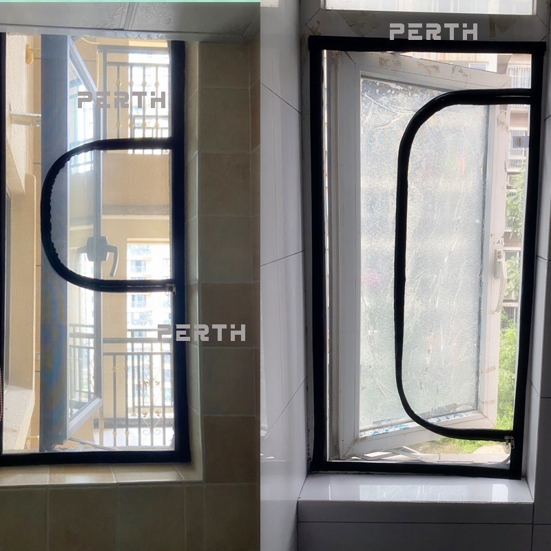 Mosquito nets for windows Self-adhesive zipper Easy Mosquito screens ...