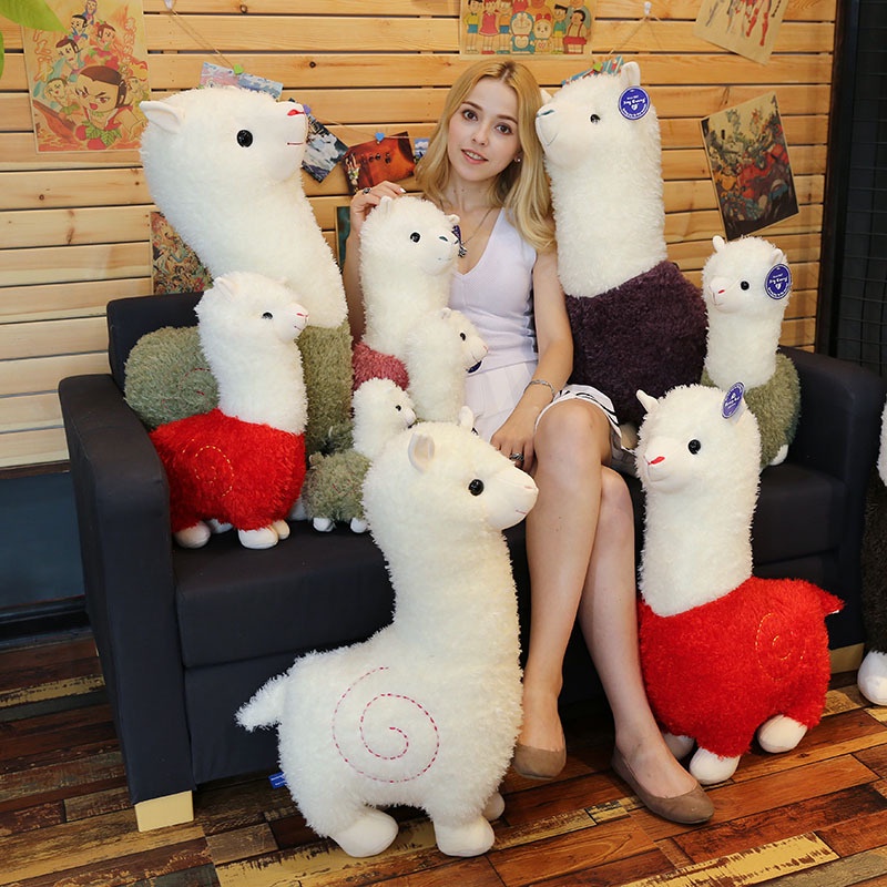 Kawaii Alpaca Plush Doll Toys Cute Soft Llama Alpaca Stuffed Animals ...