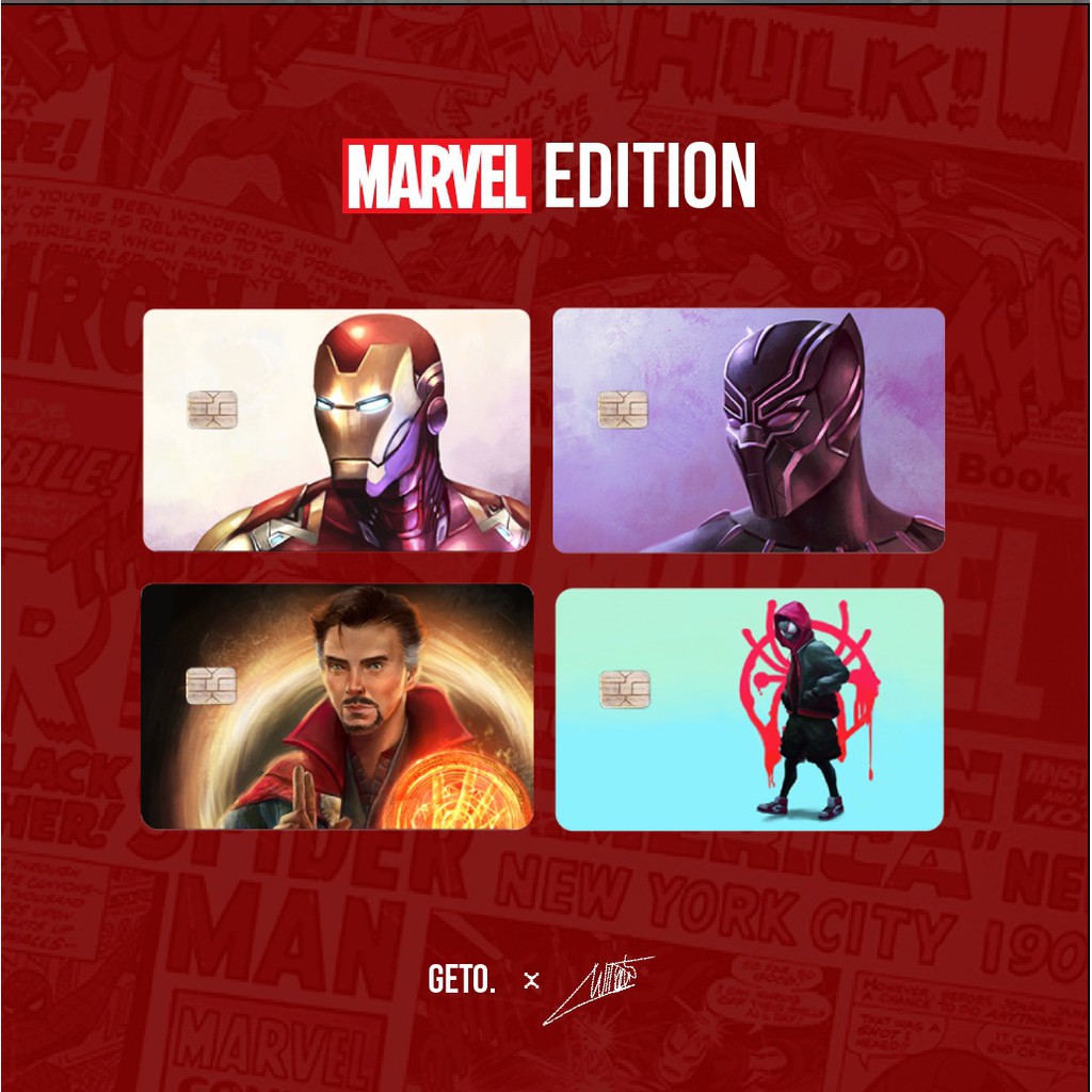 Marvel Edition | Geto CARDS (Skin/ATM Card Sticker) | Shopee Singapore