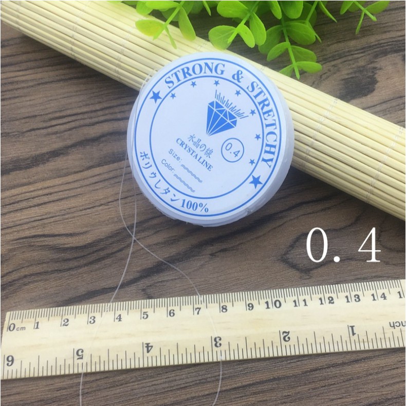 DIY jewelry beading line 0.5-1.0 mm elastic fish line transparent ...