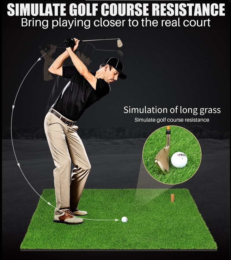 PGM driving range golf hitting mat with Long short artificial grass and ...
