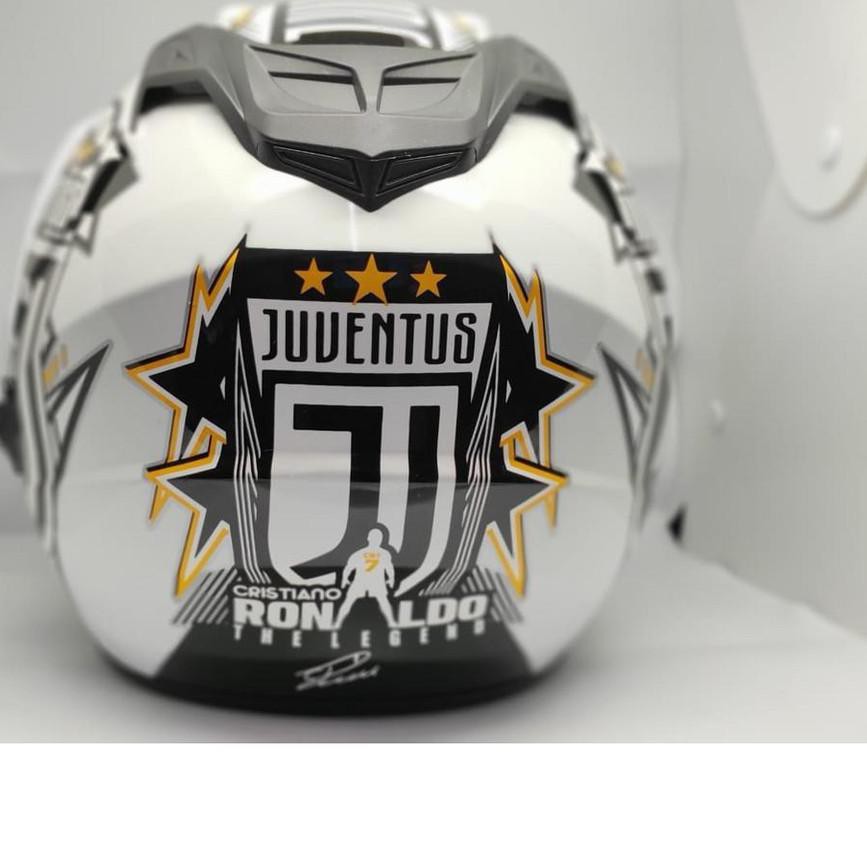 PUTIH Newest Motorcycle Helmet SNI Juventus CR7 White - Equivalent To ...