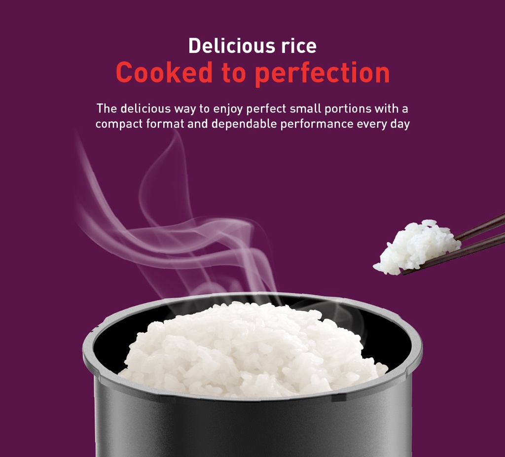 Tefal Mechanical Mini Rice Cooker 0.4L RK1721 – Durable Non-Stick ...