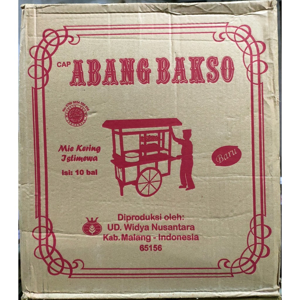 Dried Noodles stamped ABANG BAKSO 10 BANDEL (1 CARTON) | Shopee Singapore