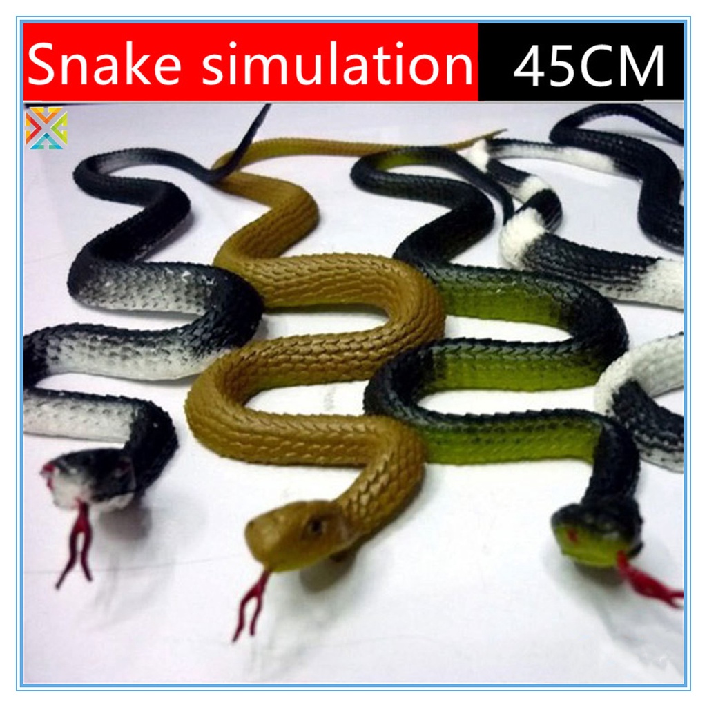 Simulation Snake Fake Snake Soft Snake Plastic Tricky Scary Toy ...