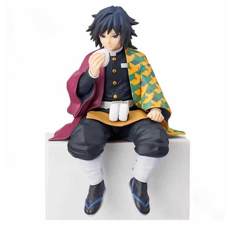 Demon Slayer Anime Figure Sitting position eat rice PVC Figure Model ...