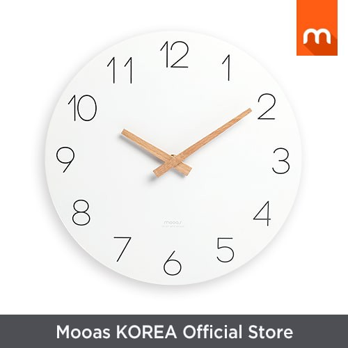mooas Flat Wood Wall Clock / wood clock / wood wall clock / interior ...