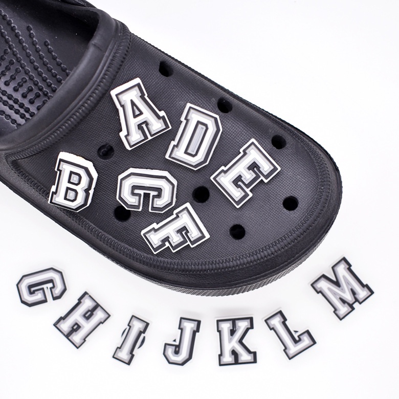 jibbit for slippers Letters Bae Clog Alphabet Shoe Buckle Pin ...
