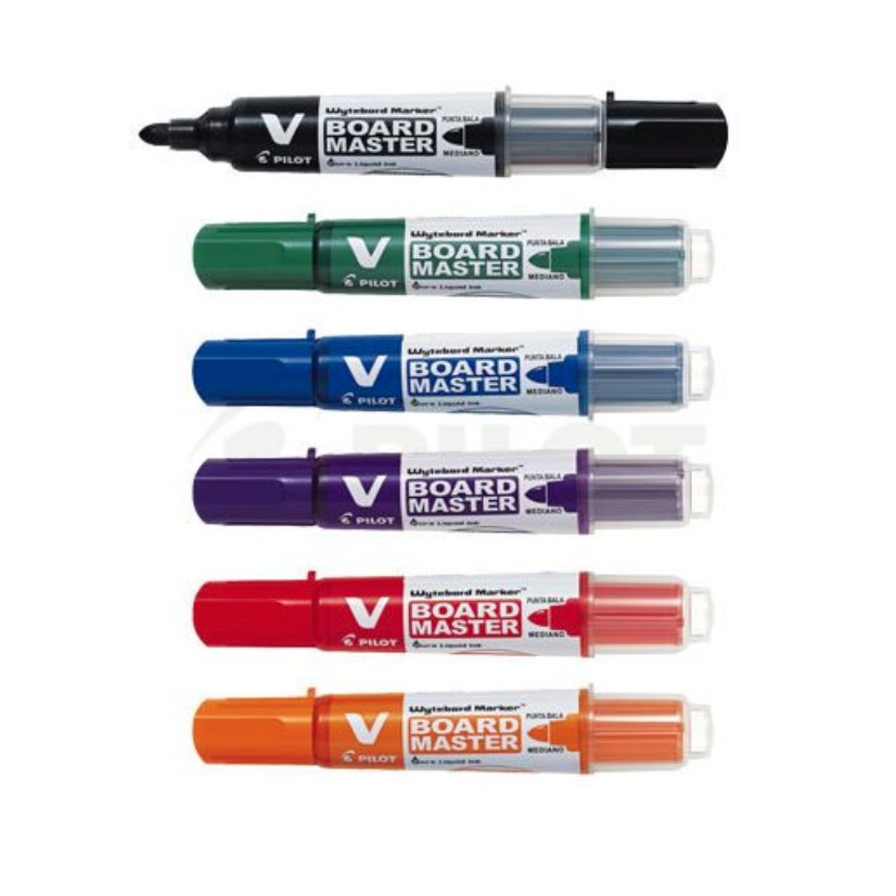 Pilot V Board Master Whiteboard Marker All Colour Set ( Bundle of 6 ...