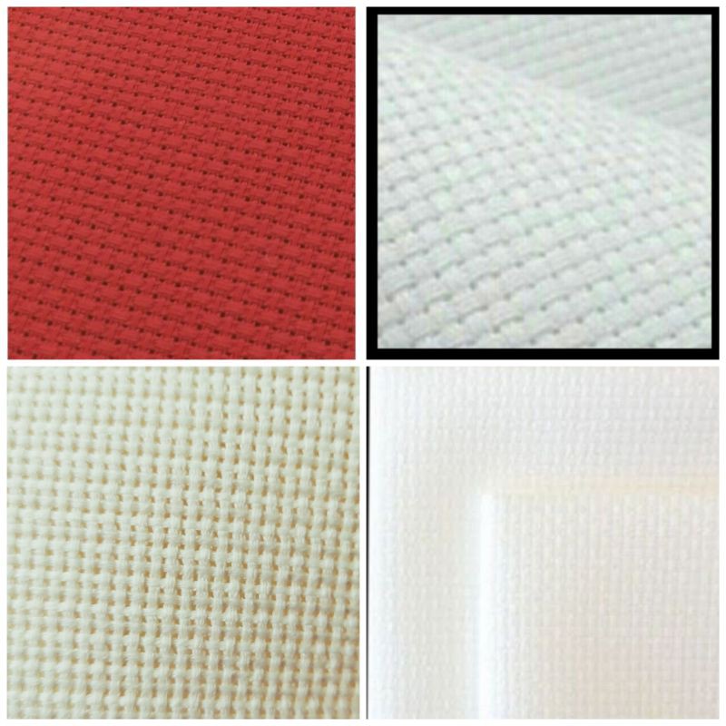 14 COUNT LOCAL AIDA CLOTH (ECRU/WHITE/OFF-WHITE/RED/CREAM) | Shopee ...