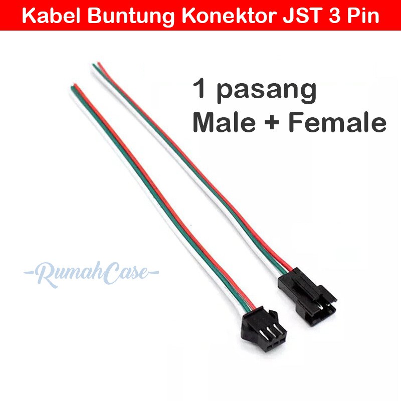 Cable Stump connector JST 3 Pin Male Female ws2812b aristo 3pin socket ...