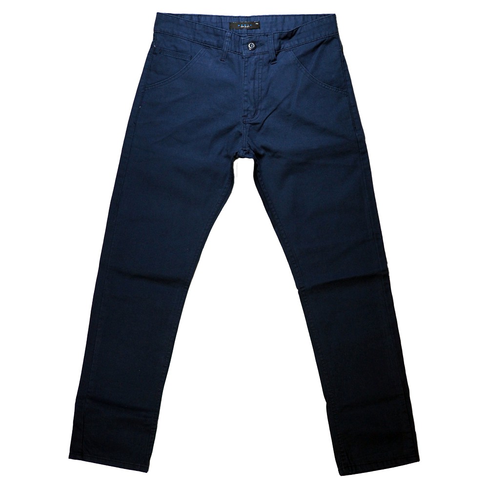 Colored Fabric Pants Navy Blue Chino (C801/5) | Shopee Singapore