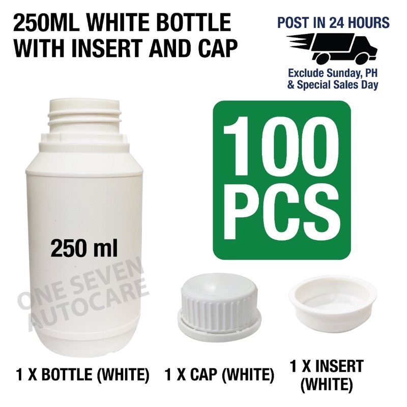 250ml HDPE Round Plastic Bottle/ Botol Plastik HDPE 250ml (Bottle ...