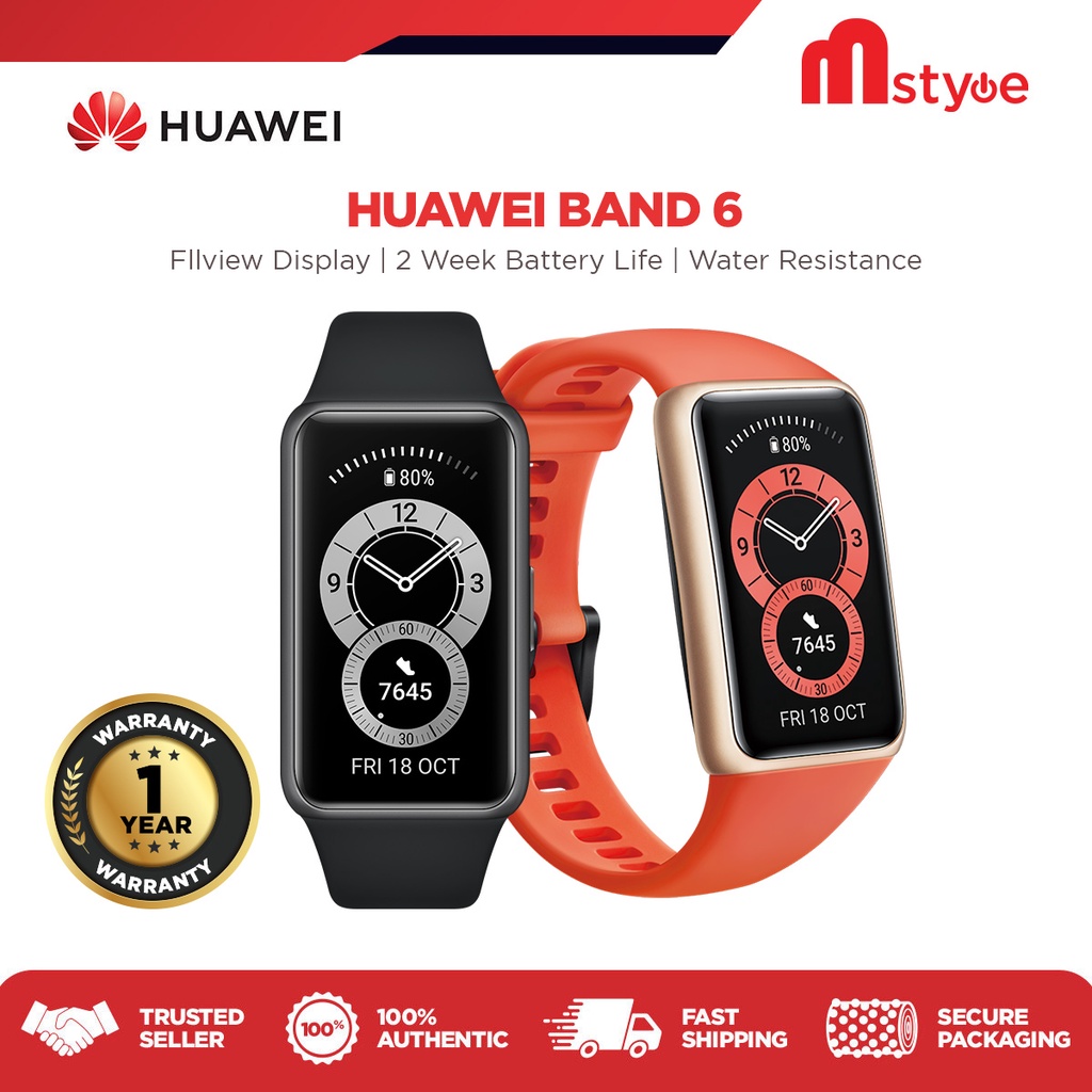 Huawei Band 6 Smart Band Full View Screen 14 Days Battery Life ...