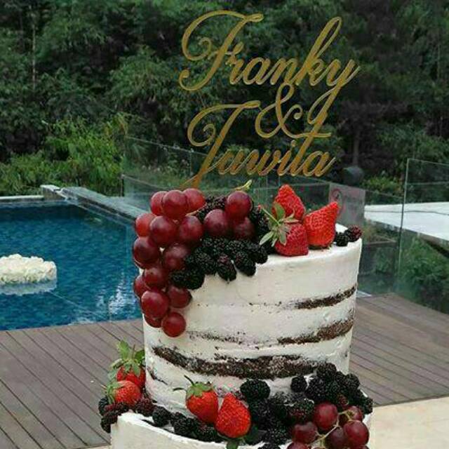 Wedding Couple Name / Custom Wedding Couple Name Cake Topper | Shopee ...