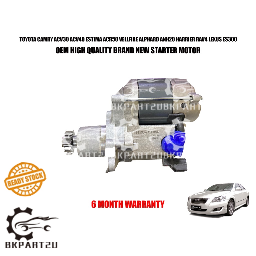 TOYOTA CAMRY ACV30 ACV40 ESTIMA ACR50 VELLFIRE ANH20 HARRIER RAV4 LEXUS ES300 STARTER MOTOR NEW ...