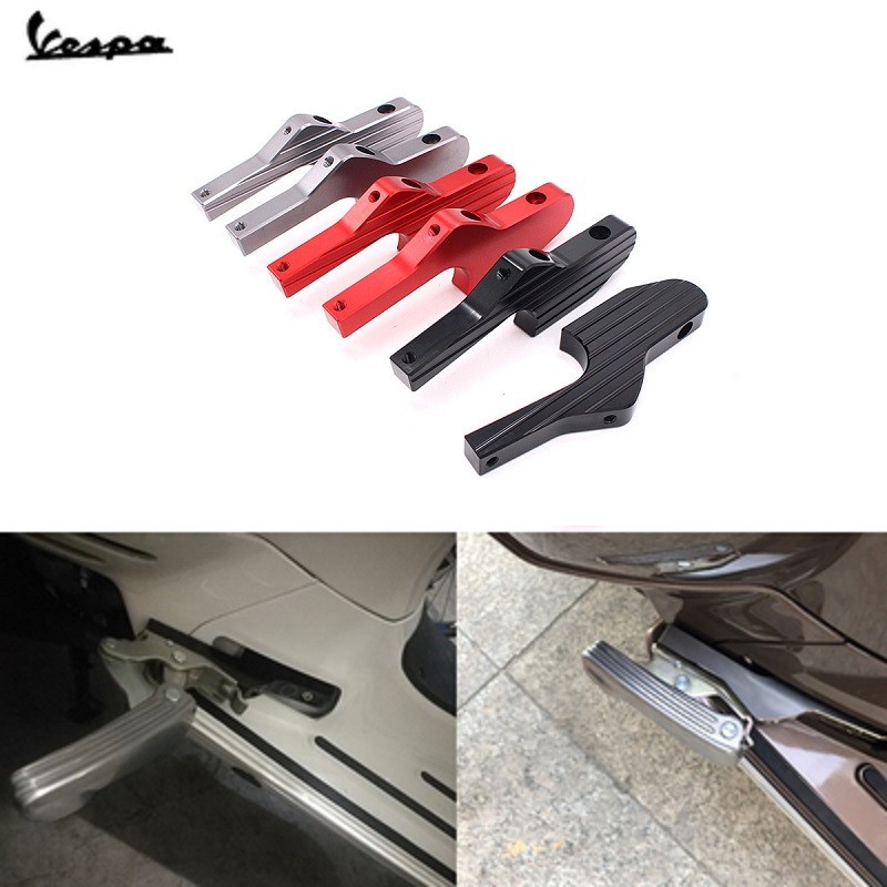 Passenger Foot Peg Extensions Extended Footpegs with 4 screws for Vespa ...