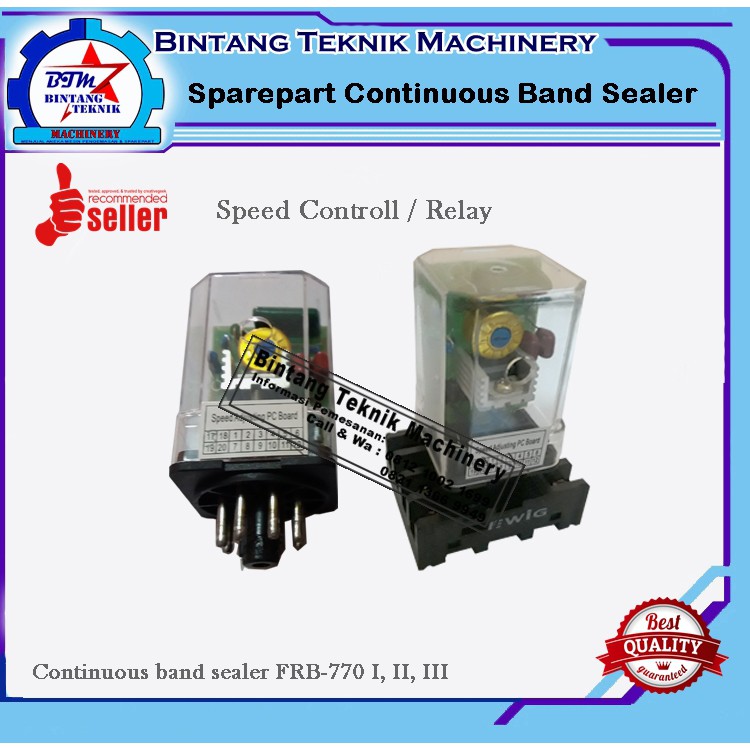 Speed control relay To Adjust The Speed Of The continuous band sealer ...