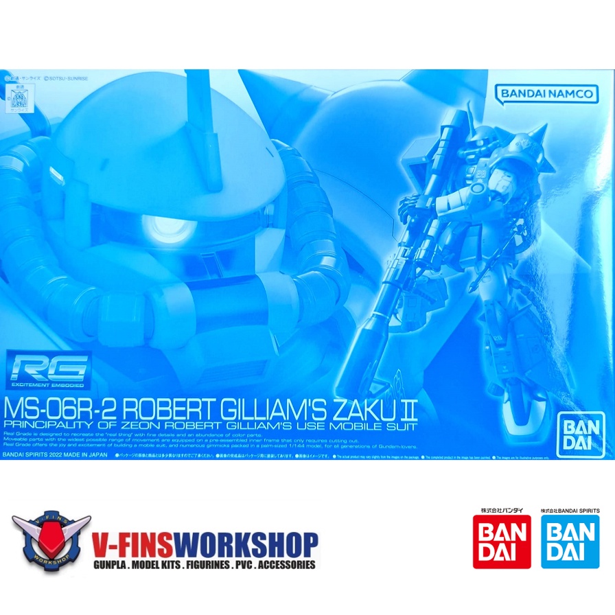 Real Grade (RG) 1/144 - P-Bandai MS-06R-2 Robert Gilliam's Zaku Ⅱ | Shopee Singapore